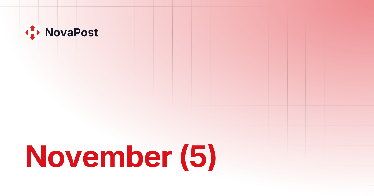November (5) | Changelog | NovaPost